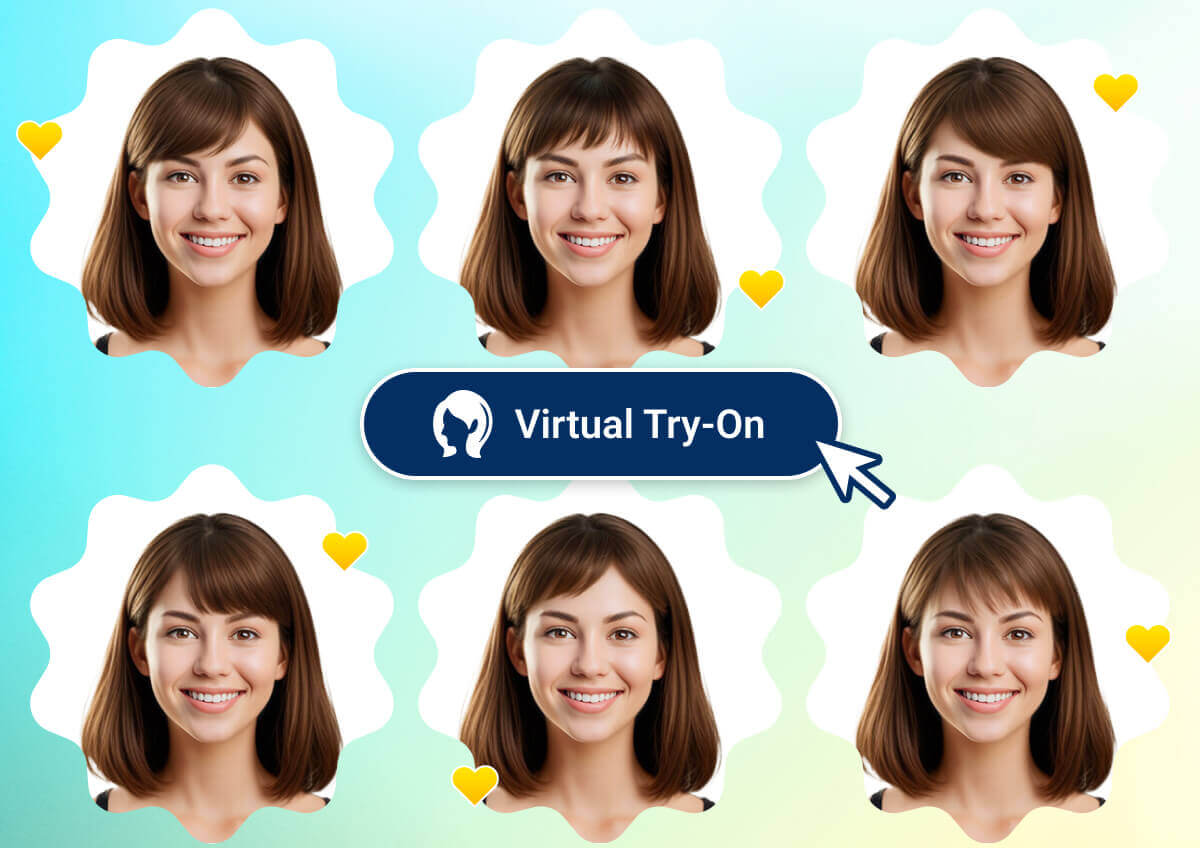 Virtually Try On Bangs with Bang Filters