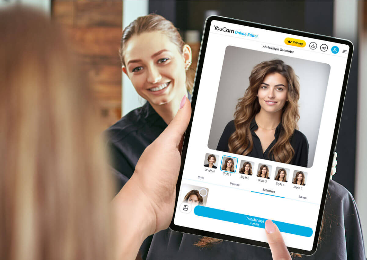 Virtual Hair Extension Try-On | Extra Long Before & After