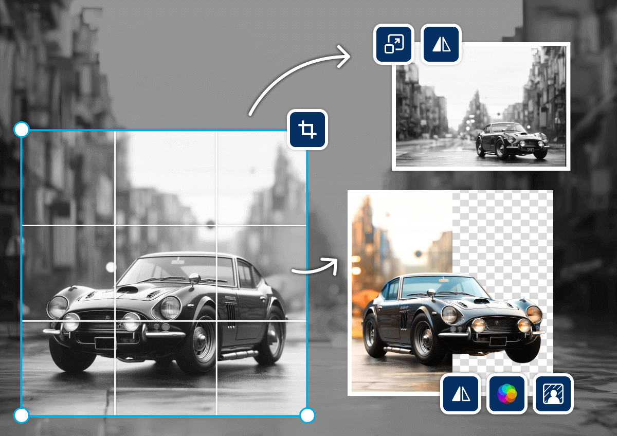 Voltear y rotar imágenes en línea gratis